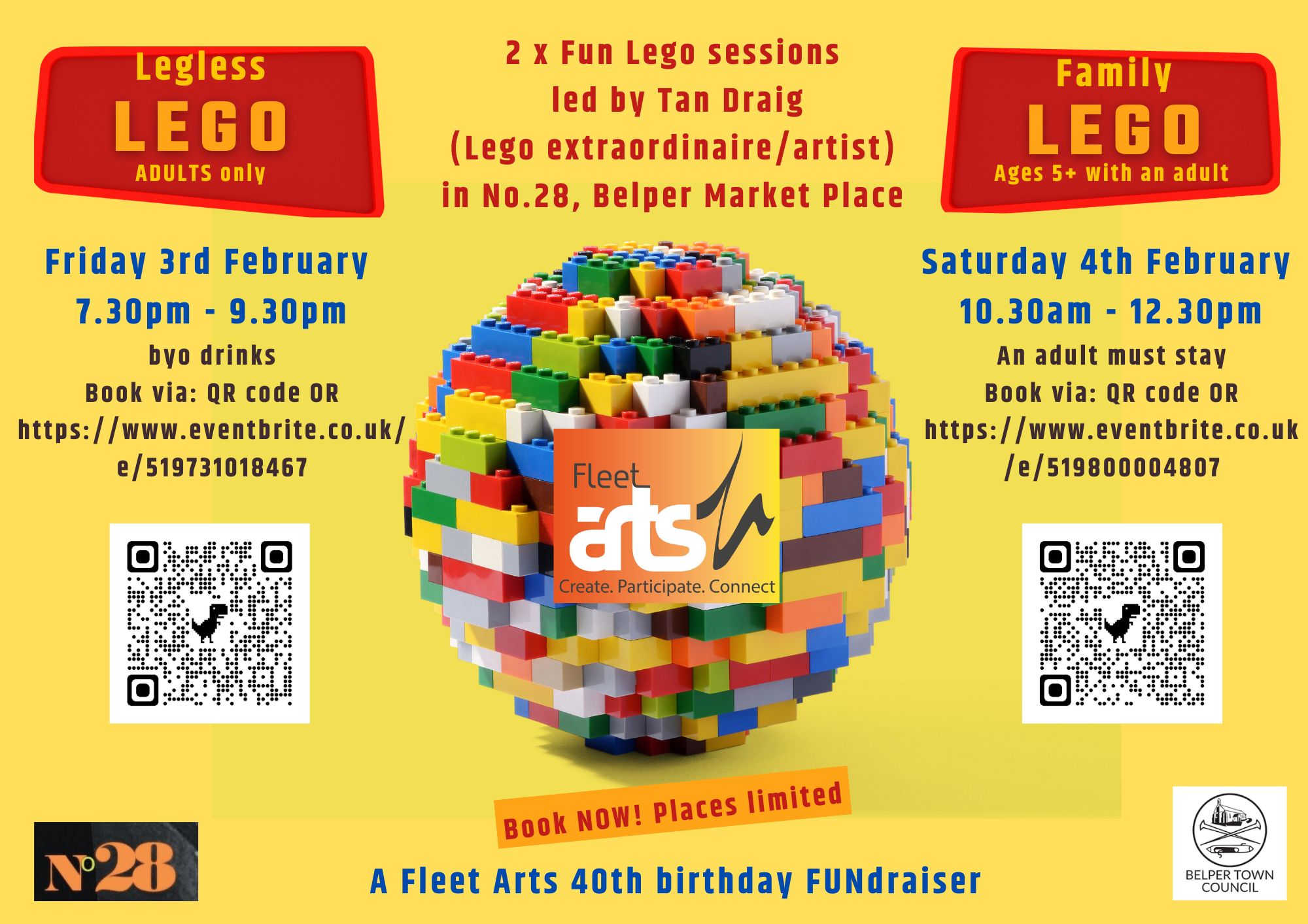 Lego fundraiser Events | Arts Derbyshire