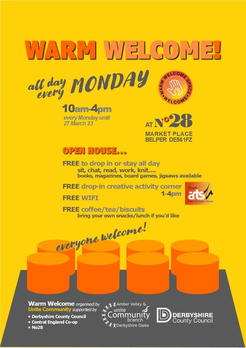 Warm Welcome TODAY + every Monday incl afternoon arts corner | Arts ...