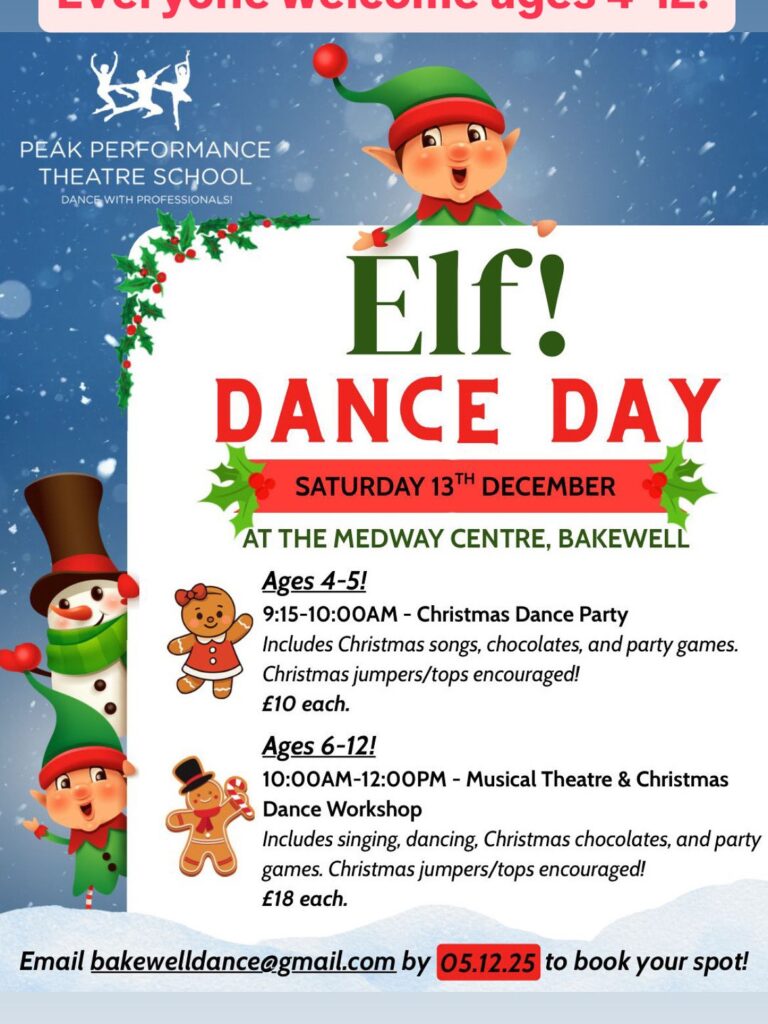 Elf Dance Day 13th December in Bakewell | Arts Derbyshire